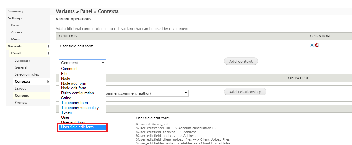 User Fields Edit Ctools Context Plugin | Drupal.org